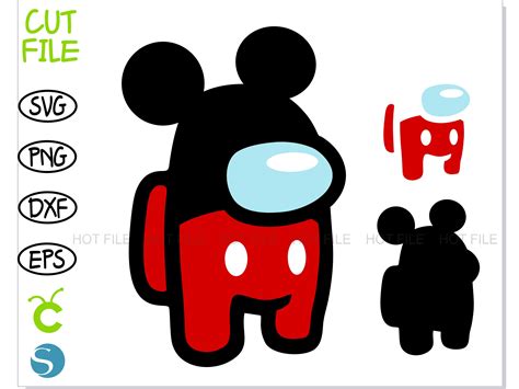 Among Us Layered Mouse Svg Among Us Svg Among Us Vector A Inspire