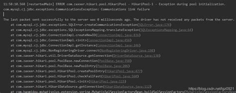 Error Comzaxxerhikaripoolhikaripool Hikaripool 1 Exception During Pool Initialization