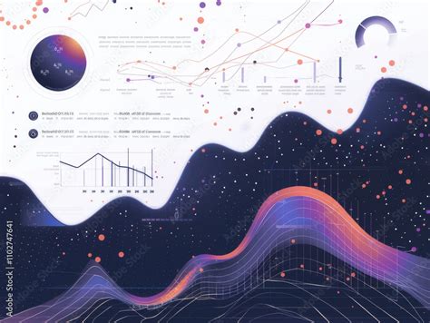 Big Data Analytics Report Infographic With Graph And Chart On Abstract