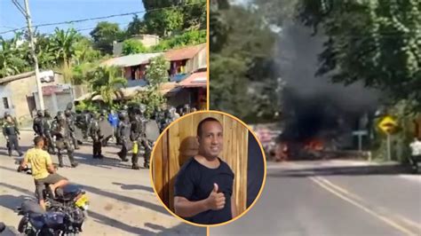 Un muerto protestas y una camioneta incinerada dejó discusión de un hombre con contratista que