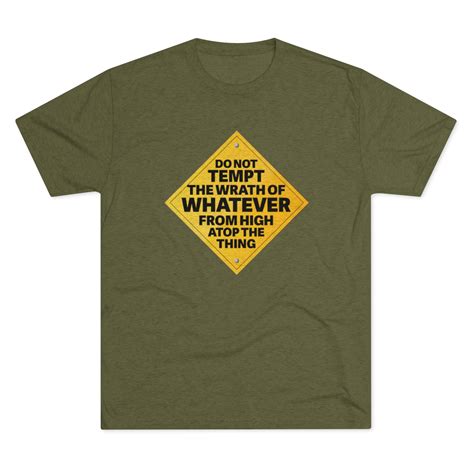 Mens Premium Tri Blend Tempt The Wrath Lemon Lyman Shop