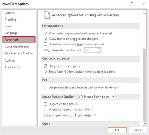 Pictures Compression Set Document Resolution In PowerPoint Presentations Glossary