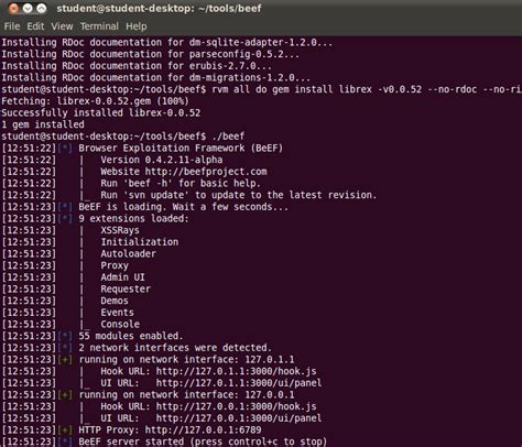 How To Install BeEF On Ubuntu LTS