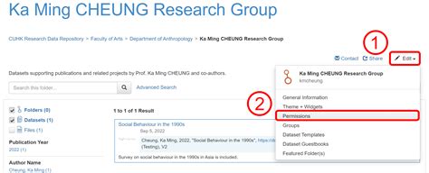 Data Folder Dataset Management CUHK Research Data Repository LibGuides At The Chinese
