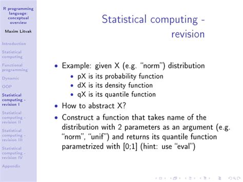r programming language conceptual overview ppt