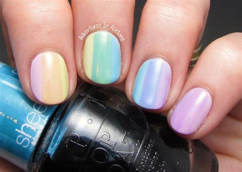 Opi Sheer Tints Nail Art Adventures In Acetone