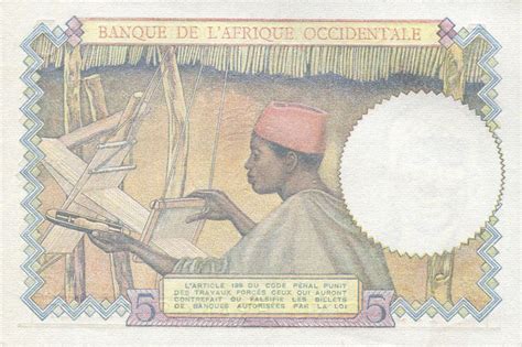 RealBanknotes French West Africa P Francs From
