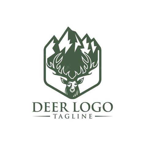 Premium Vector Deer Head Silhouette Deer Logo Deer Vector