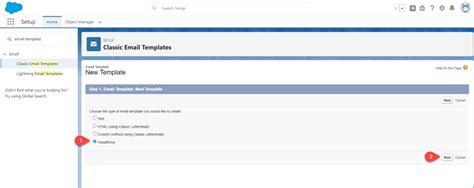 Create Visualforce Email Template In Salesforce