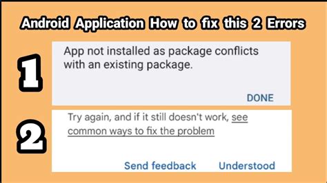 App Not Installed As Package Conflicts With An Existing Package App