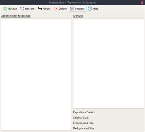 Simplistic Qt Gui For Borgbackup Issue Borgbackup Borg Github