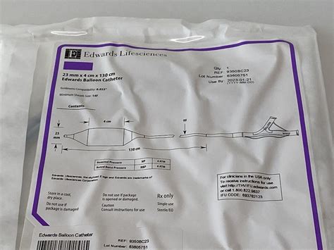 New Edwards Lifesciences Edwards Balloon Catheter 9350bc23 Exp 2023 01