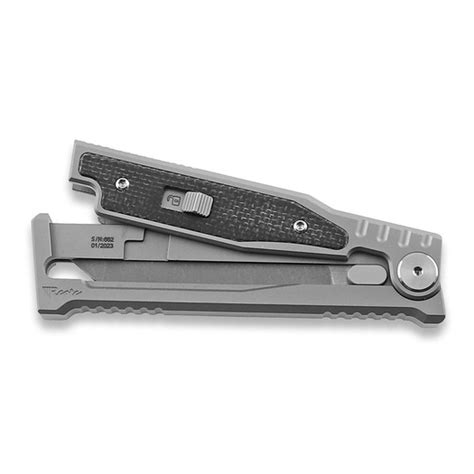 Reate Exo M Drop Point Black Micarta Lamnia
