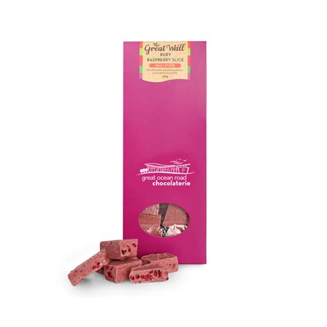 Ruby Raspberry Ruby 300g Great Ocean Road Chocolaterie And Ice