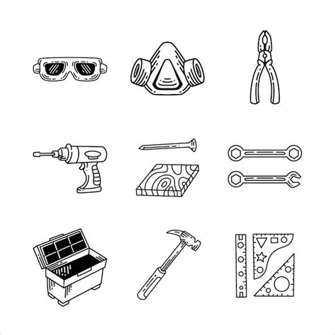 Premium Vector Set Of Construction And Repair Tools Vector