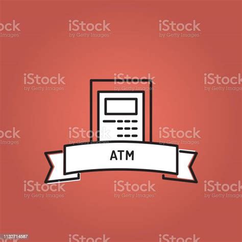 Atm 선 아이콘 세트 경매에 대한 스톡 벡터 아트 및 기타 이미지 경매 경제 계산기 Istock
