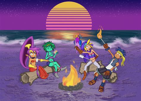 Shantae And Friends Summer Campfire By Ifpartwork On Deviantart