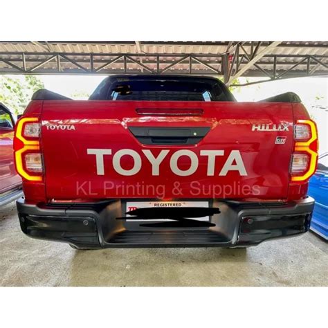 Toyota Hilux Tailgate Sticker Decal Lazada Ph