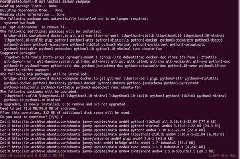 TechsBucket Apt Install Docker Compose