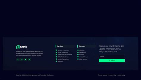 Netrix Cyber Security Services Elementor Template Kit Wp Template