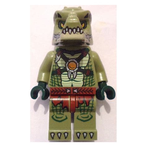 Crocodile Tribe Warrior With Tan Lower Jaw Big Orbit Cards