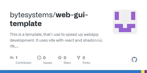 Github Bytesystemsweb Gui Template This Is A Template That I Use