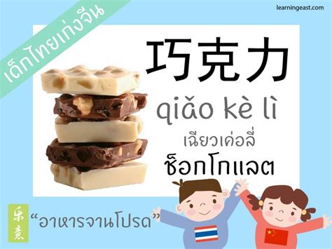 เด็กไทยเก่งจีน หมวด อาหารจานโปรด