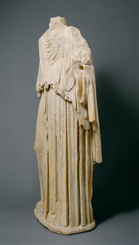 Marble Statue Of Eirene The Personification Of Peace Roman Copy Of