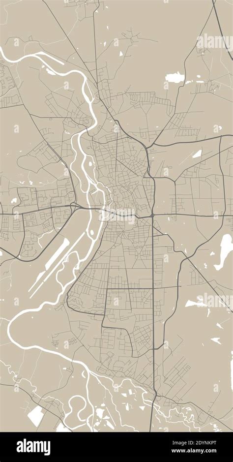 Detailed Map Of Halle Saale City Administrative Area Royalty Free