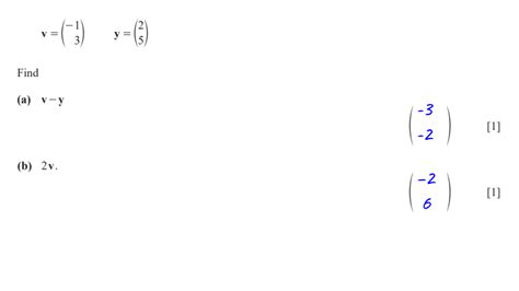 Vectors Past Paper Questions For Igcse Cambridge 0580