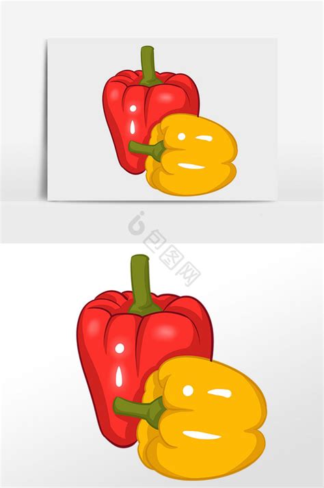 卡通辣椒彩椒图片 卡通辣椒彩椒素材免费下载 包图网