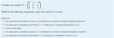 Matrices Order Of Affine Transformations On Matrix Mathematics