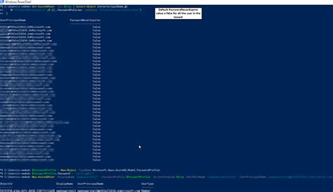 Azure Powershell Cmdlet To Apply Password To Never Expire Policy In