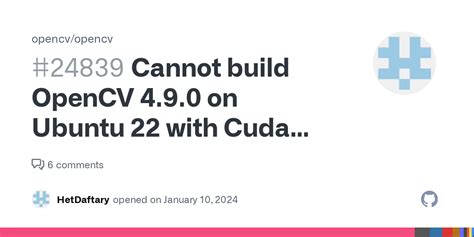 Cannot Build Opencv 490 On Ubuntu 22 With Cuda 1221 And Cudnn 897