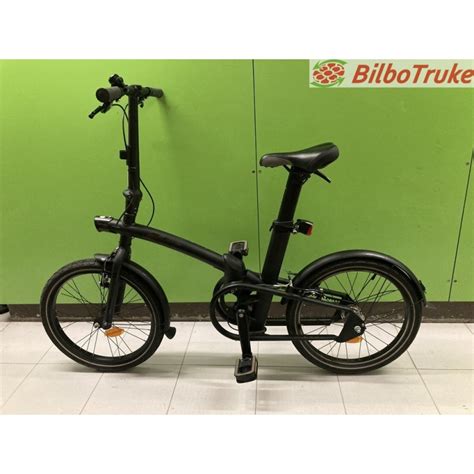 BICICLETA PLEGABLE BTWIN TILT NEGRA Bilbotruke Segunda Mano Bilbao