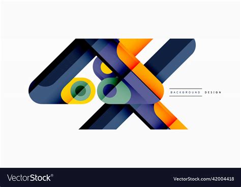 Lines Geometric Creative Abstract Background Vector Image