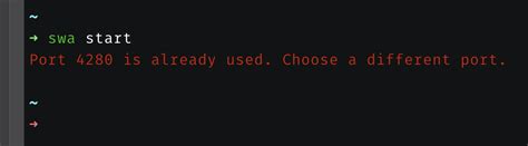 Cli Exits Without Message When Unable To Bind To Port 4280 · Issue 212 · Azurestatic Web Apps
