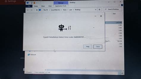 “egads Installation Failed Error Code 0x80040707 By Nworah