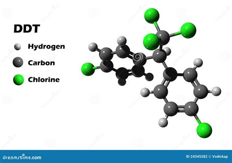 Ddt 3d Structure Stock Illustration Image Of Death Poison 24345582