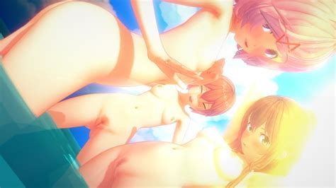 Rule 34 3d 3girls Beach Doki Doki Literature Club Ecxreaper Female