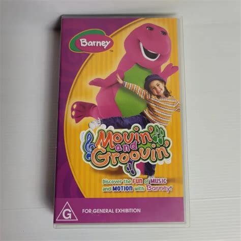 Barney Movin And Groovin Vhs 2004 Rare Vintage Collectable Songs