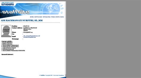 Adermstaffgunadarmaacid Official Site Of Ade Rachmawat Ade