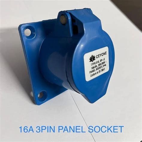 Mild Steel 16 Amp 3 Pin Socket Blue At ₹ 70 Piece In Mumbai Id 2851091585133