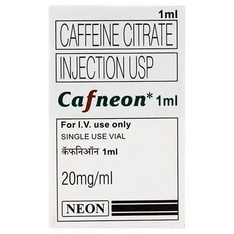 Caffeine Citrate Injection At ₹ 150piece Sagar Id 2851638244962