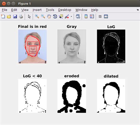 Image Segmentation MATLAB How To Plot The Boundary Of A Face Stack Overflow