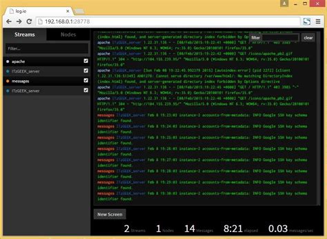 Monitor Server Logs Install Log Io On CentOS RHEL