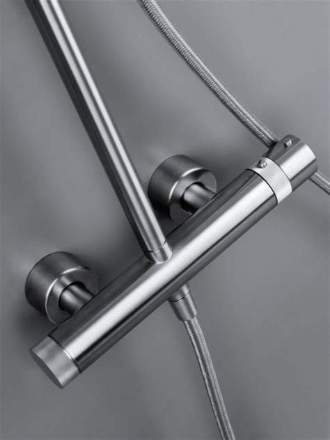 Colonna Doccia Termostatica Con Soffione COCOON MONO SET By COCOON Design Jessie Verdonschot