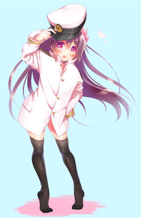 Safebooru 1girl Admiral Kantai Collection Cosplay Black Legwear