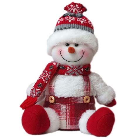 Mu Eco De Nieve Rojo Y Blanco Sentado Cm Atlas Global