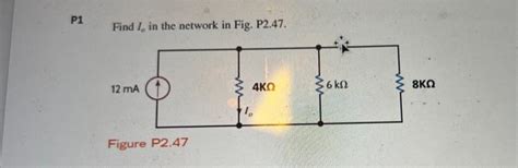 Solved Find Io In The Network In Fig P Figure P Chegg